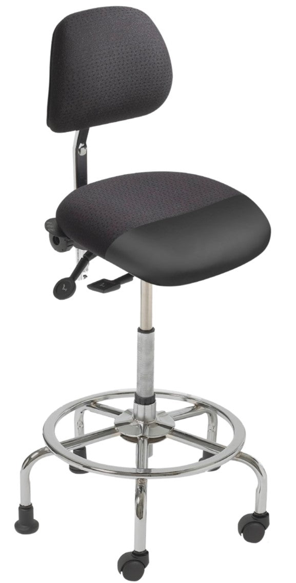 ergoCentric 3-in-1 Sit-Stand Chair Ergonomic Seating for Labs & Healthcare