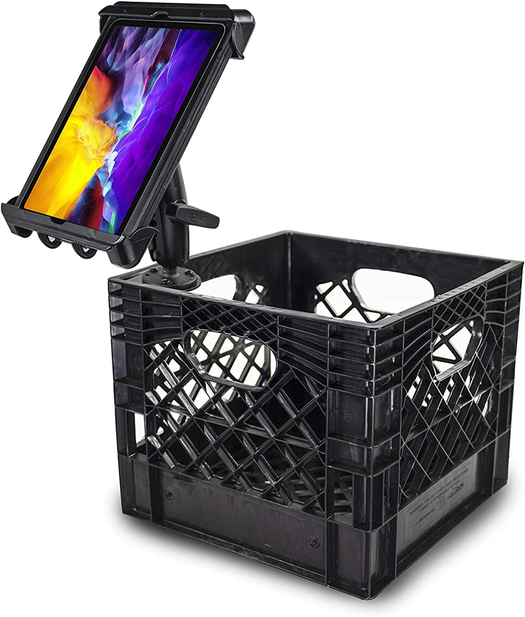 AutoExec Milk Crate Mobile Workstation – Portable Office